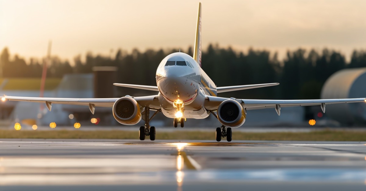 Commercial Airbus Charter Airline front view Photography 287