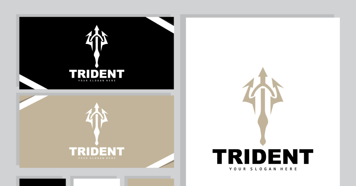 Netuno Poseidon Tridente Logo Lança SimpleV2