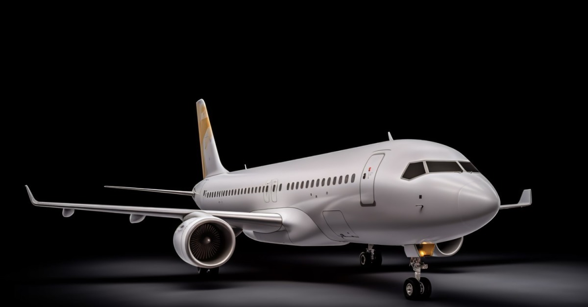 Vue latérale de la compagnie aérienne commerciale Airbus Charter ...