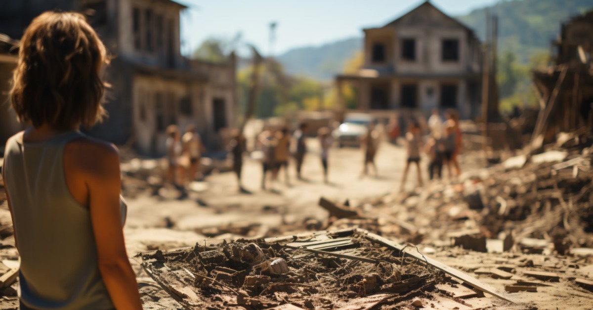 People In Scenes With Extreme Weather Conditions 38