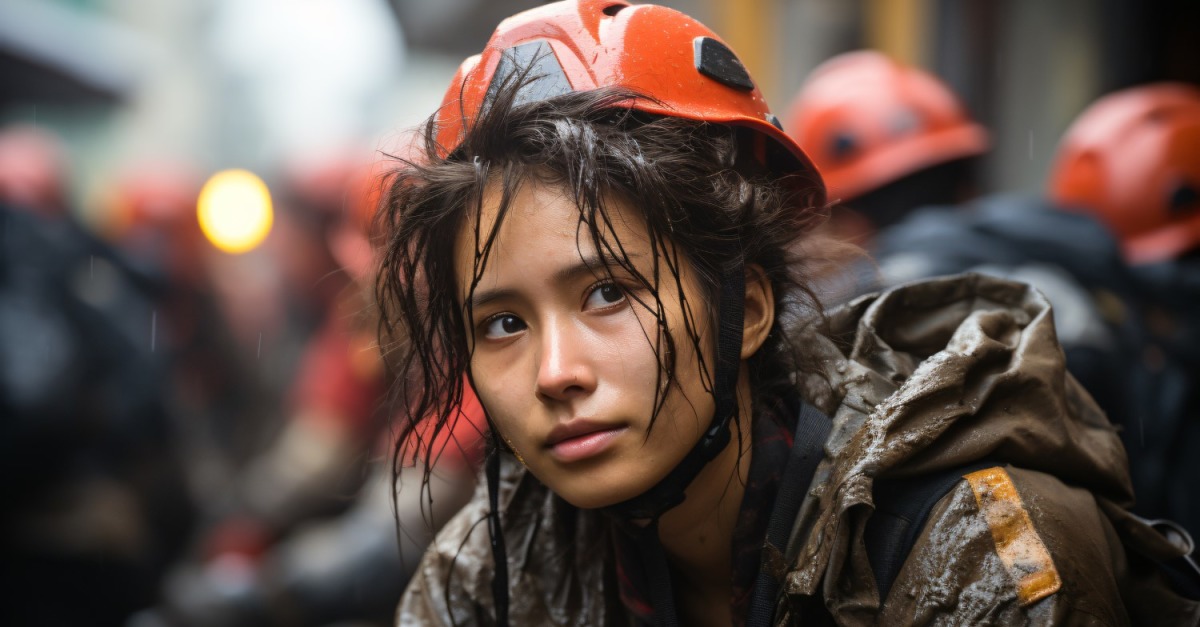 People In Scenes With Extreme Weather Conditions 139