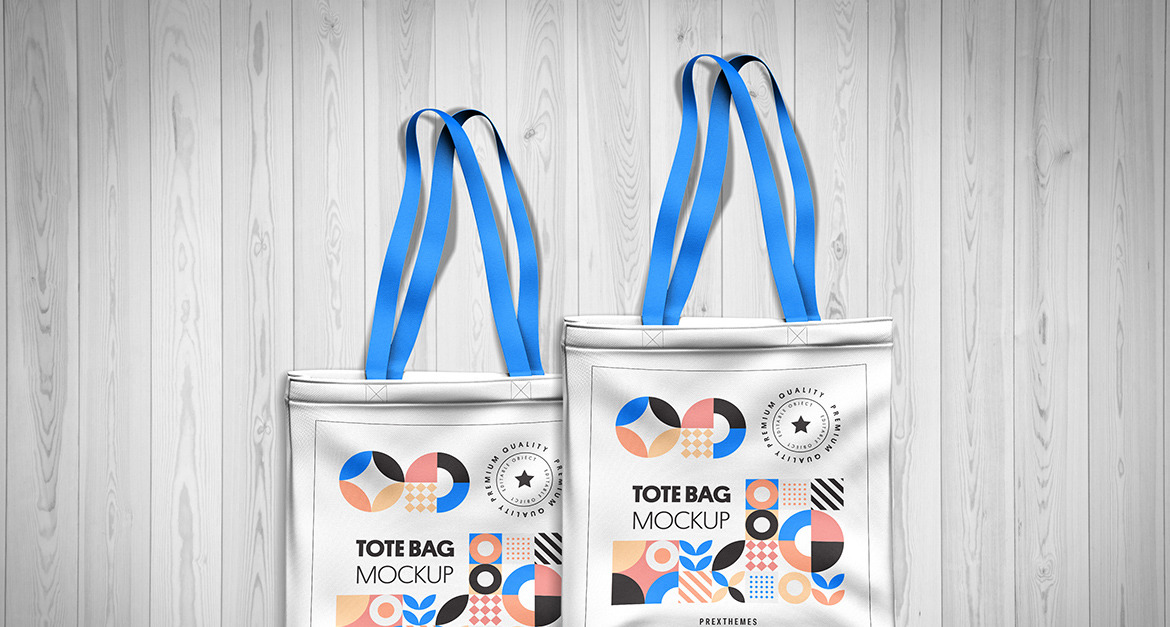 Tote Bag PSD Mockup Vol 07 #414640 - TemplateMonster
