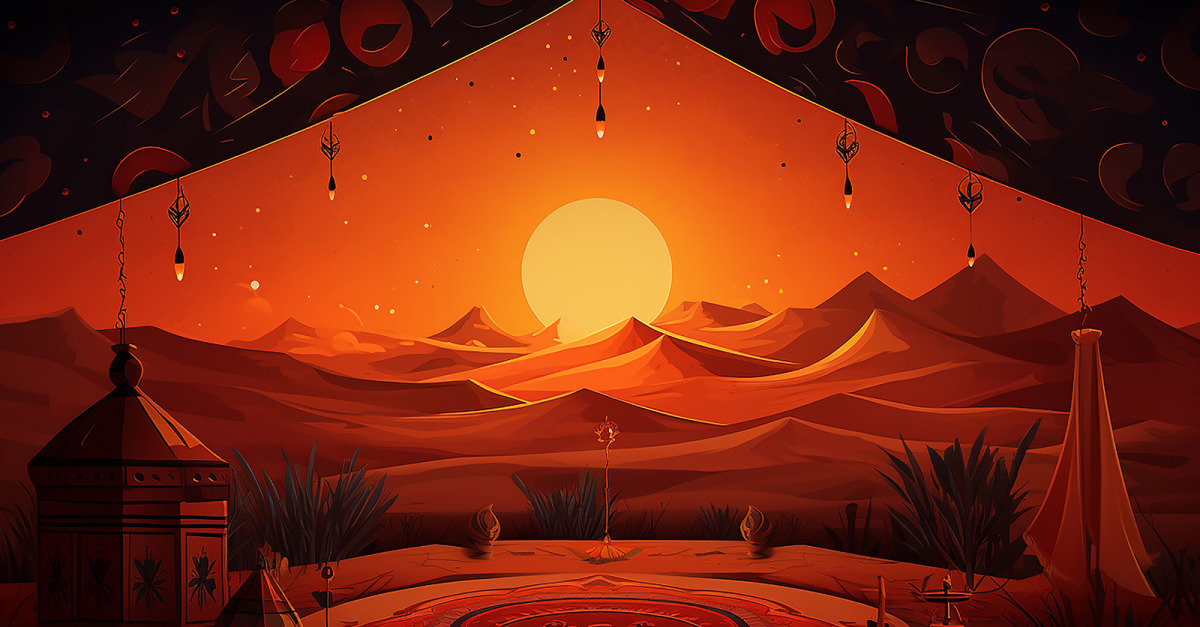 Camping in a hill at moonlit night moonlight