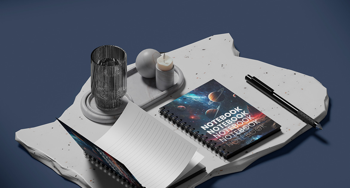Notebook Mockup PSD Template Vol 01 #414978 - TemplateMonster