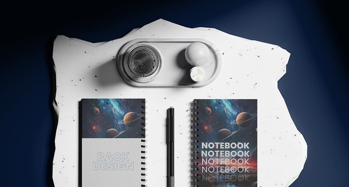 Notebook Mockup PSD Template Vol 02 #414983 - TemplateMonster