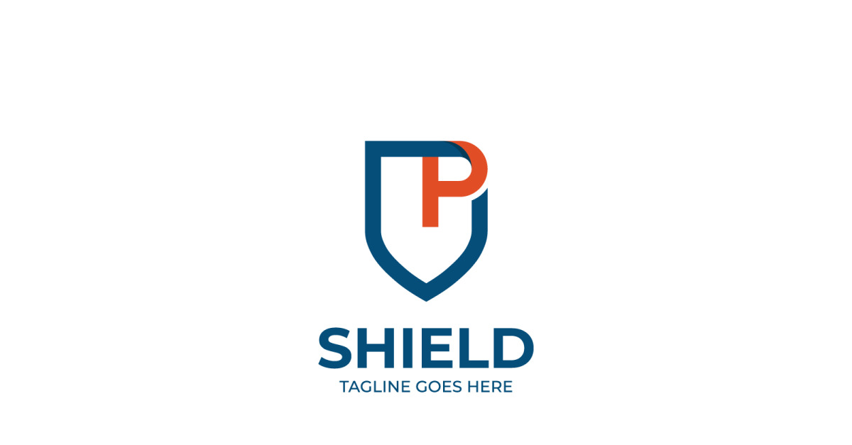 P Shield Logo Template Design #414969 - TemplateMonster