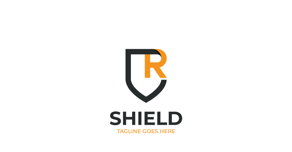 R Shield Logo Template Design #414970 - TemplateMonster