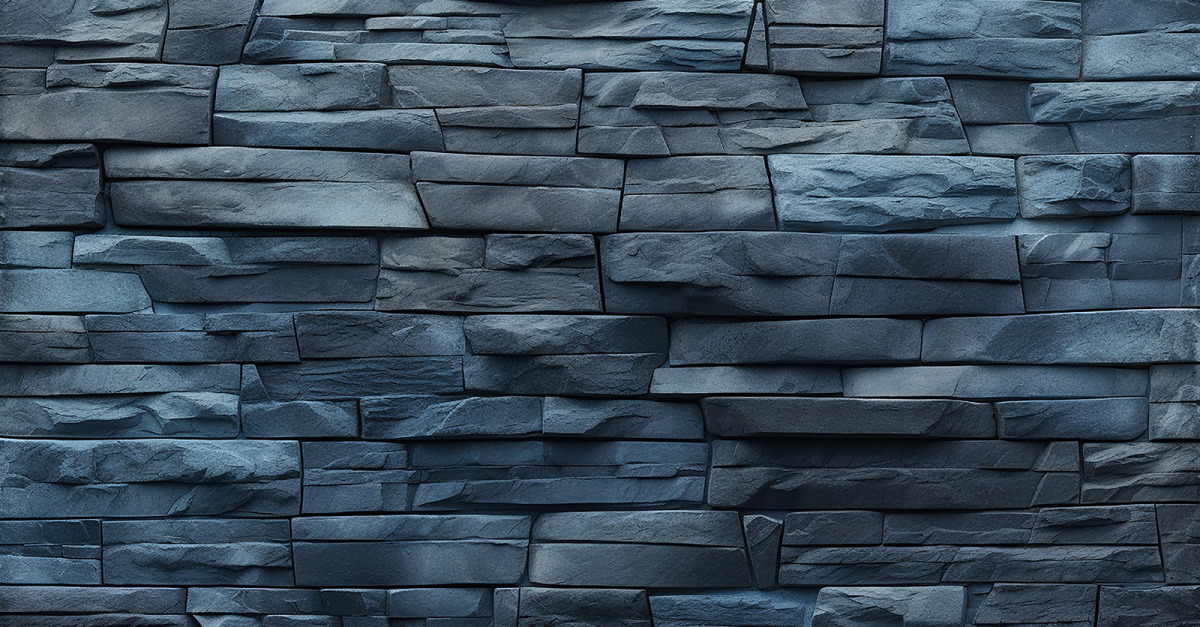 Dark textured stone wall_dark blue stone wall_blue stone pattern_textured stone pattern