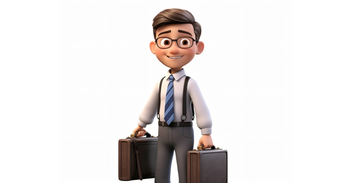 3D pixar Character Child Boy with relevant environment 101