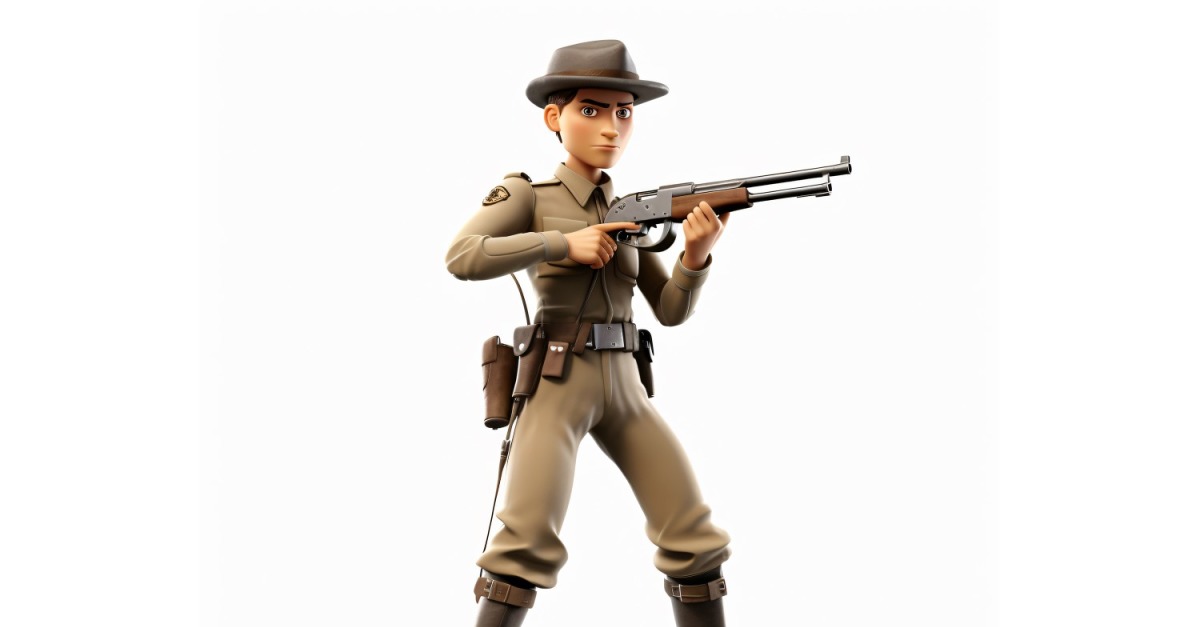 3D pixar Character Child Boy with relevant environment 117