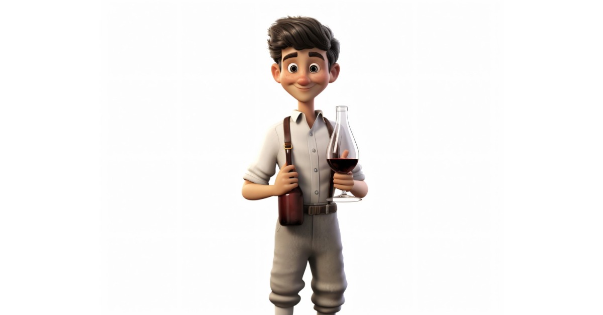 3D pixar Character Child Boy with relevant environment 124