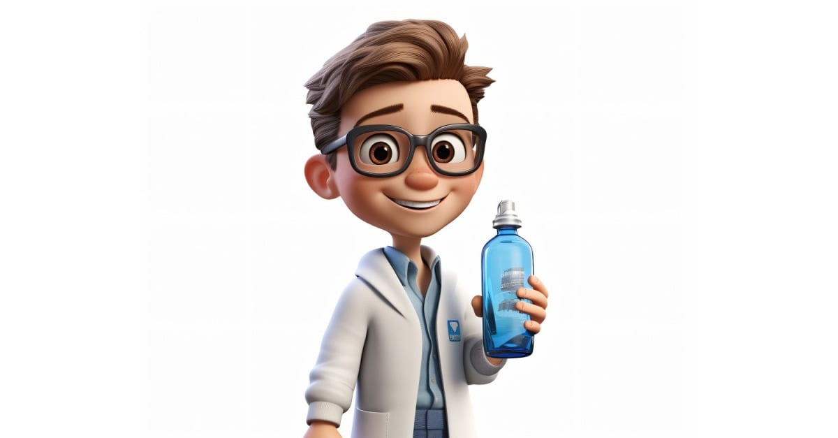 3D pixar Character Child Boy with relevant environment 76