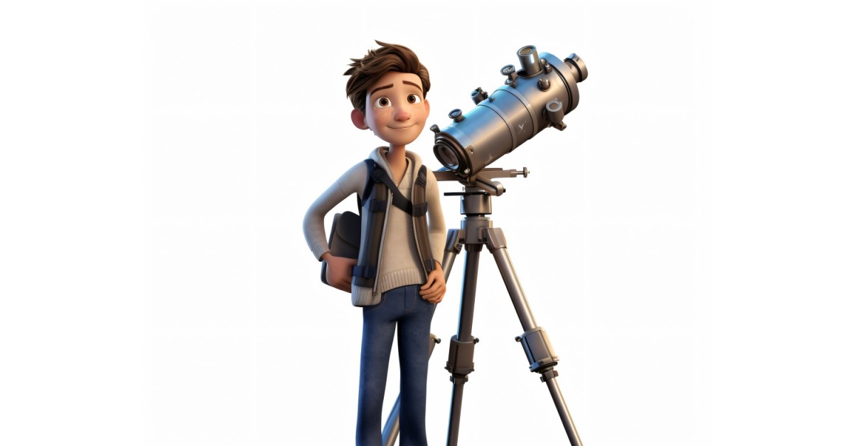 3D pixar Character Child Boy with relevant environment 79