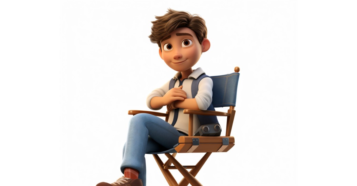 3D pixar Character Child Boy with relevant environment 85