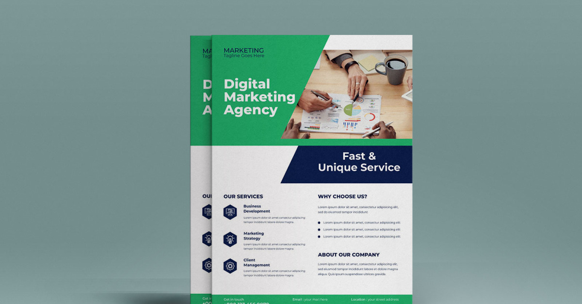 Corporate Training Workshop Marketing Flyer - TemplateMonster