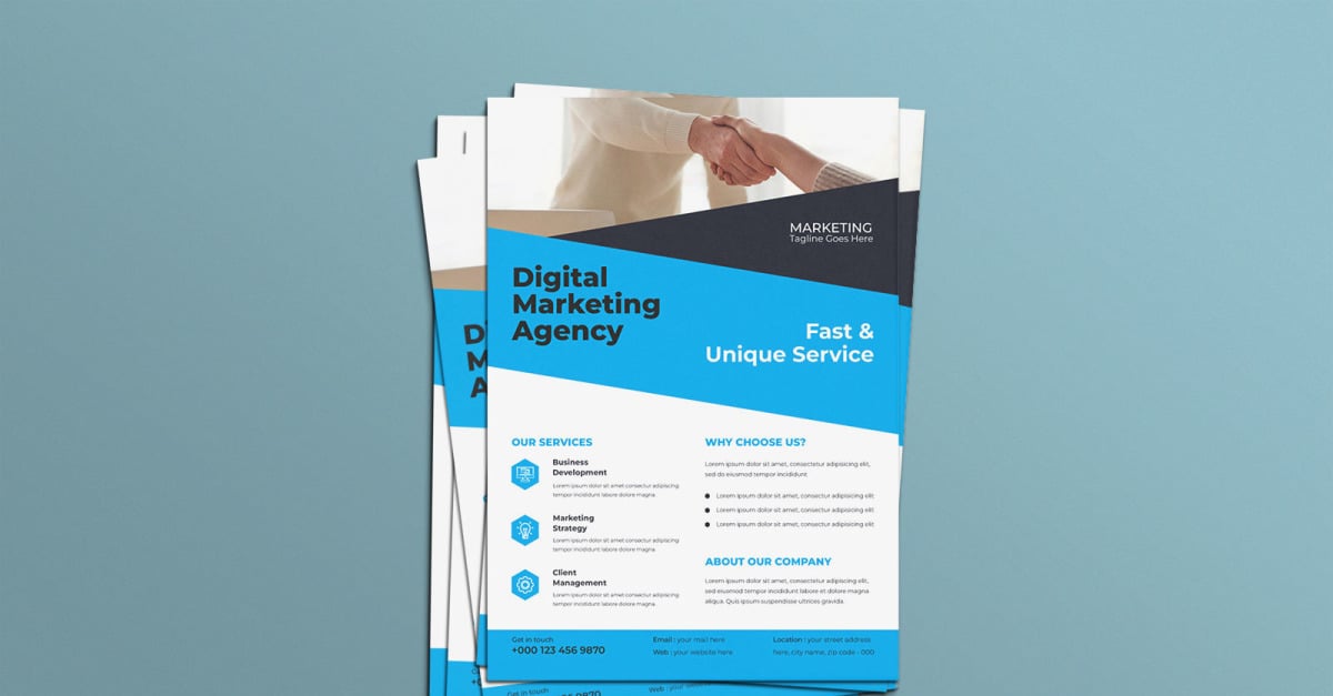 Professional Printing Services Marketing Flyer