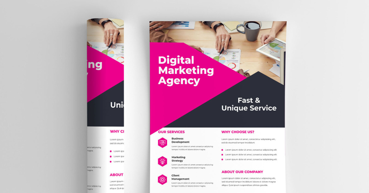 Allgemeines Business-Marketing-Flyer-Konzept