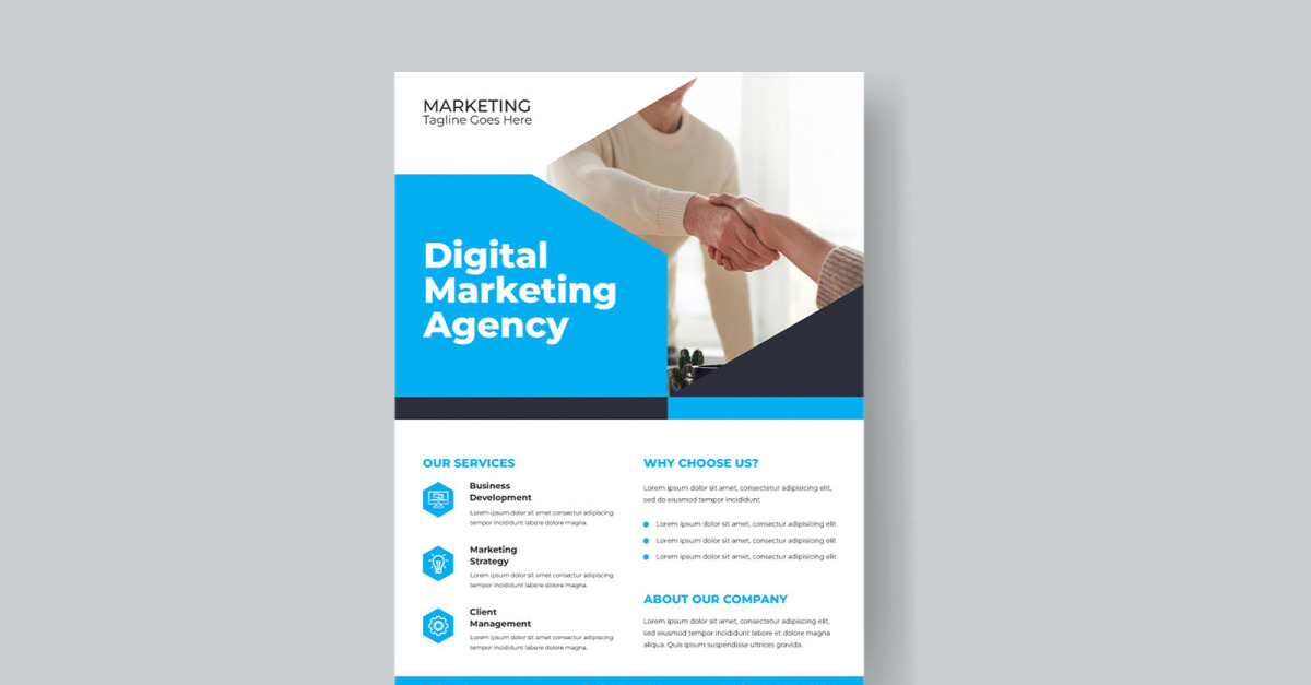 Corporate Fundraising Event Marketing Flyer - TemplateMonster