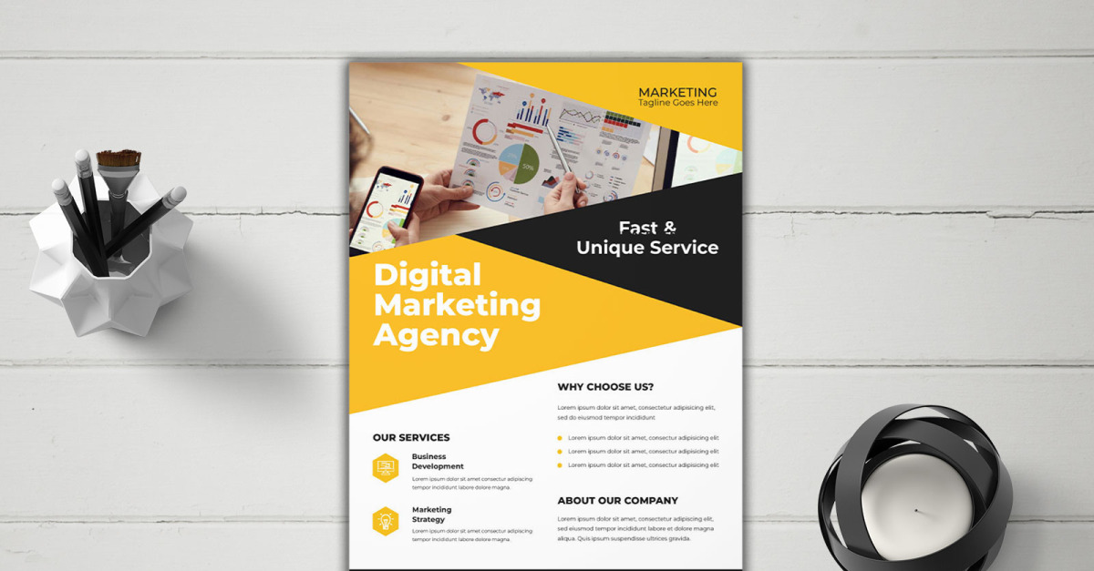 Digital Marketing Agency Professional Services Flyer Design