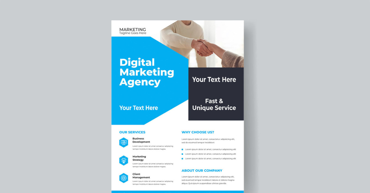 Professional Services Marketing Flyer Design