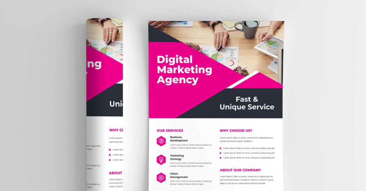 Startup Funding Pitch Marketing Flyer Template