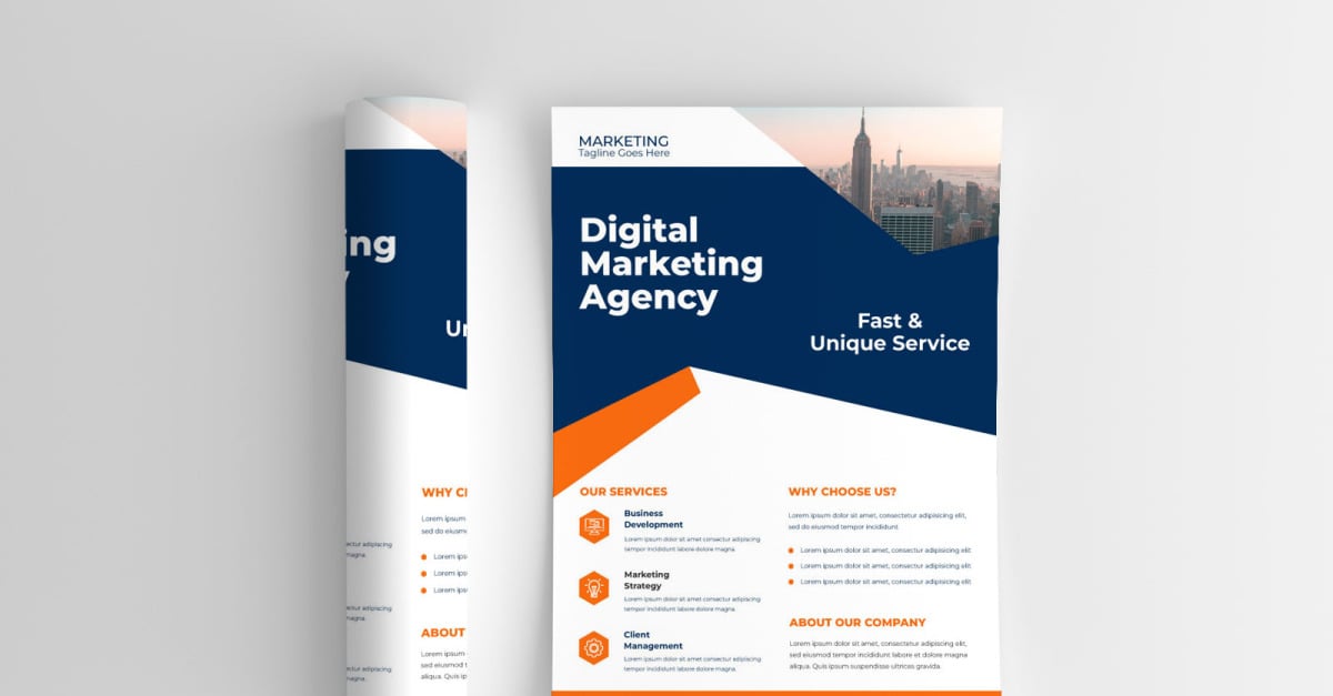 Digital Marketing Agency Corporate Social Responsibility Flyer