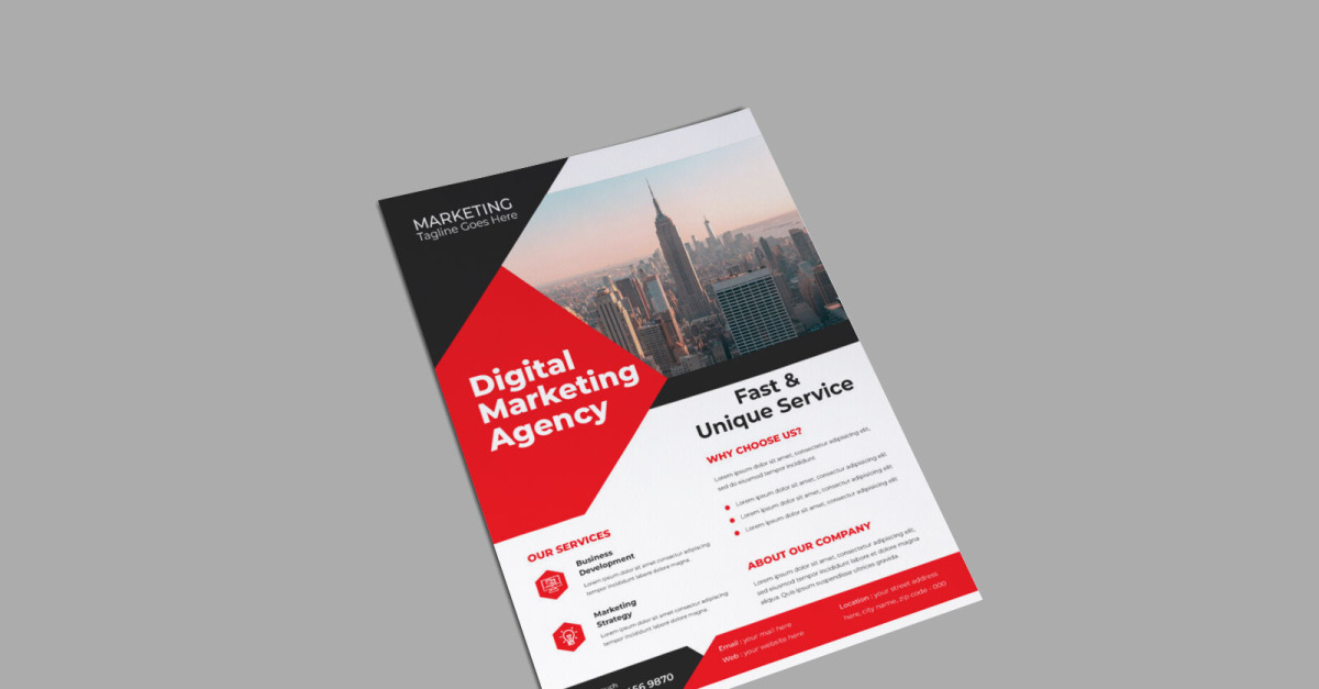 Digital Marketing Agency Business Franchise Opportunities Flyer