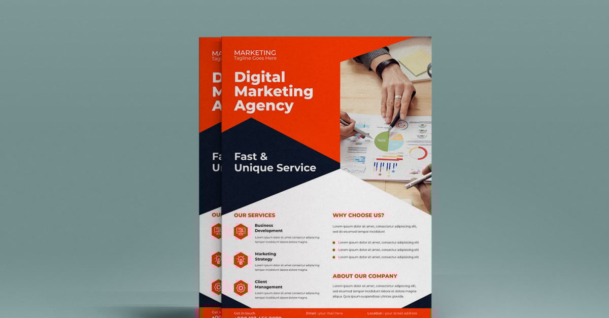 Digital Marketing Agency Business Risk Management Seminar Flyer