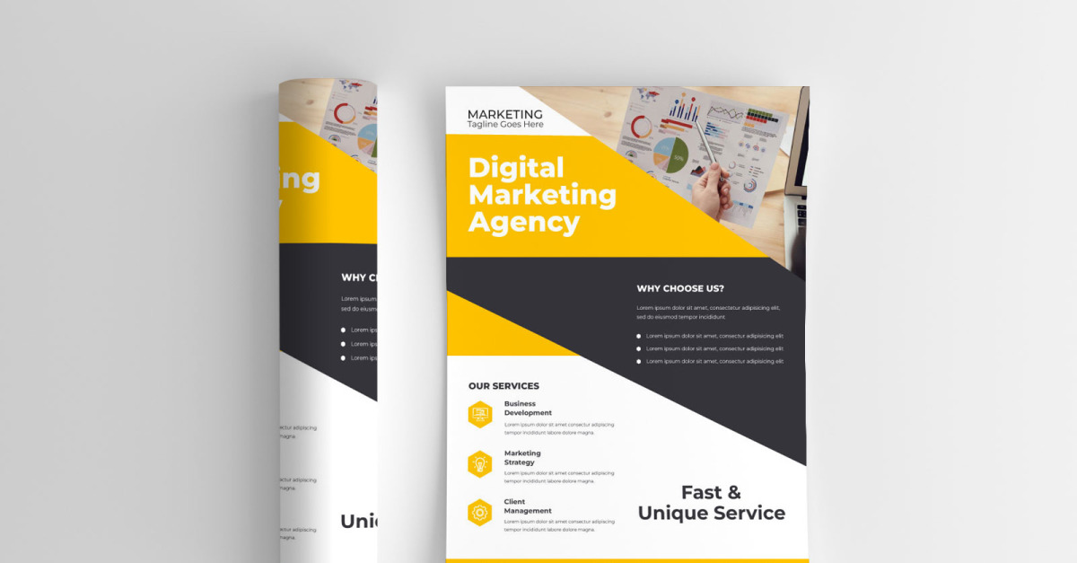 Modern BT Çözümleri Sağlayıcısı Pazarlama Broşürü Tasarımı