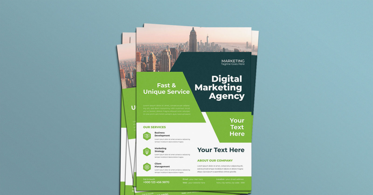 Modern Creative Business Promotion Marketing Flyer