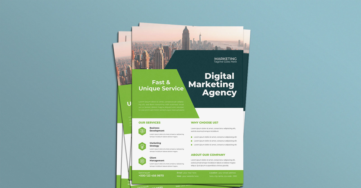 Modern Minimalist Business Event Marketing Flyer