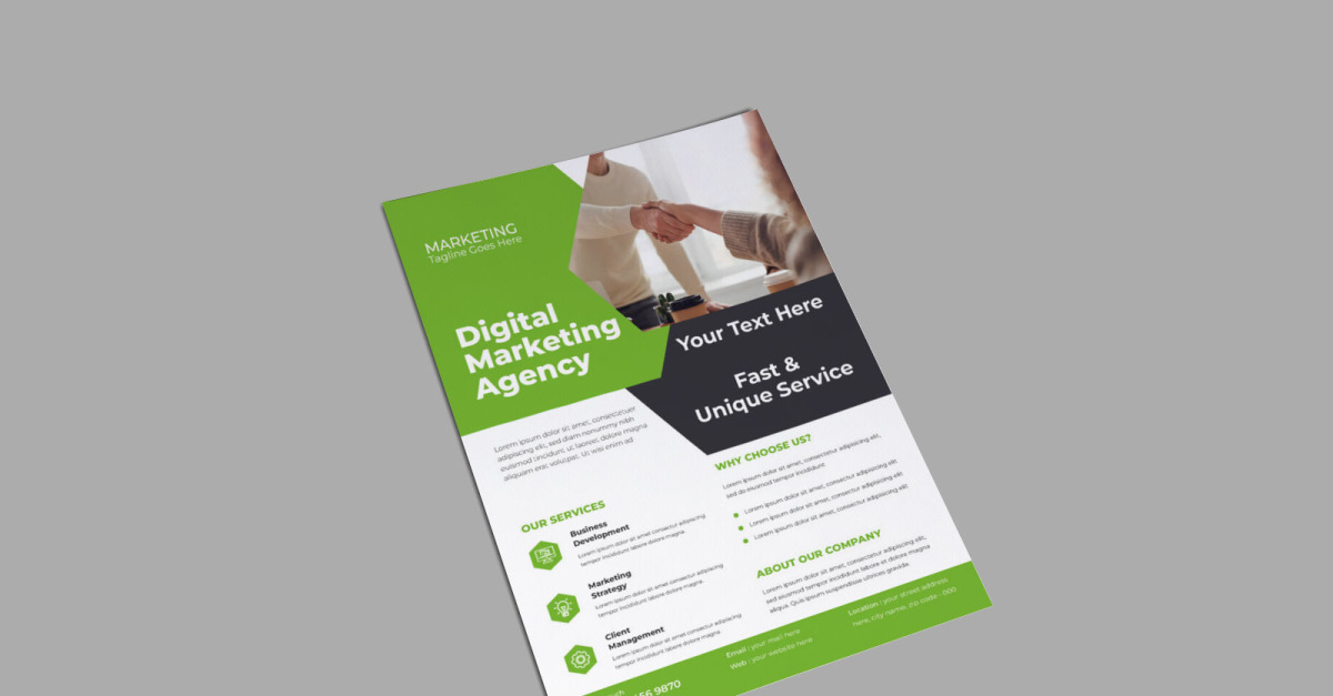 Modern Business Franchise Opportunities Marketing Flyer