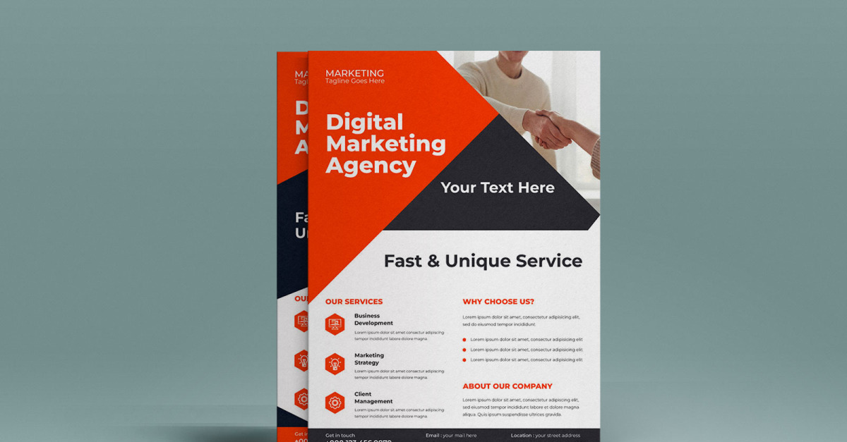 Modern Business Partnership Announcement Marketing Flyer