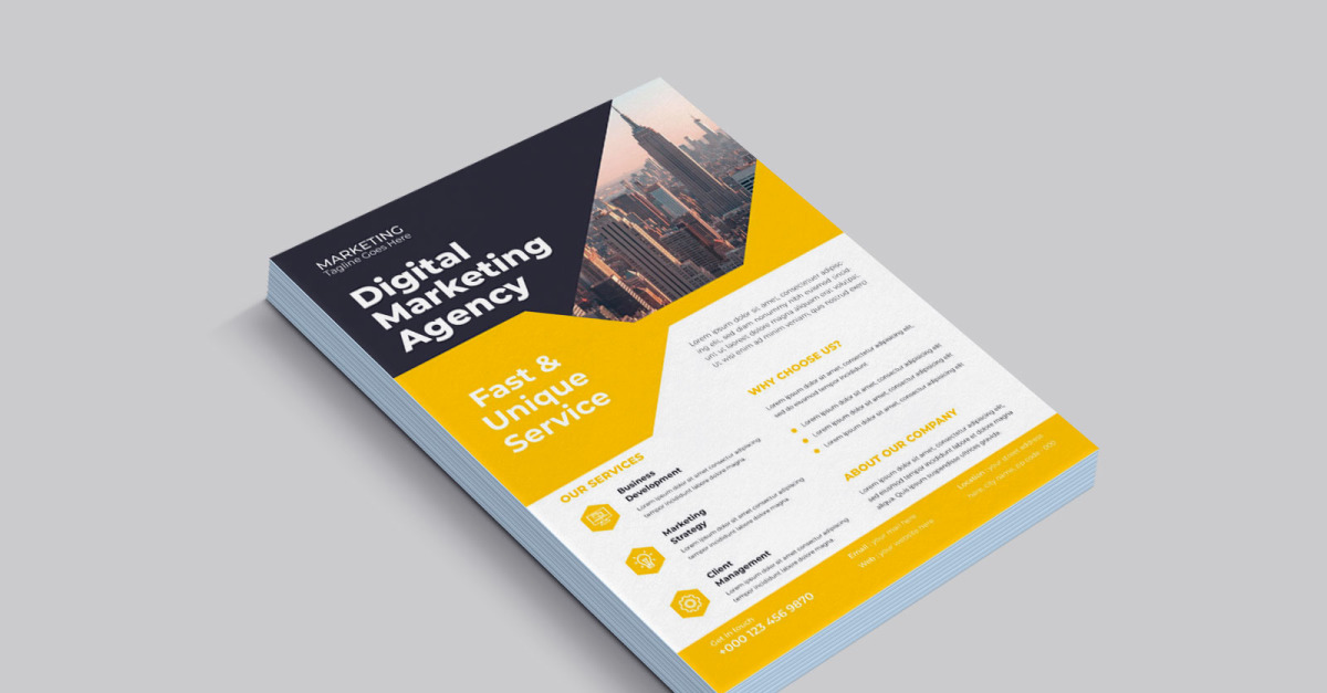 Modern Business Risk Management Seminar Marketing Flyer