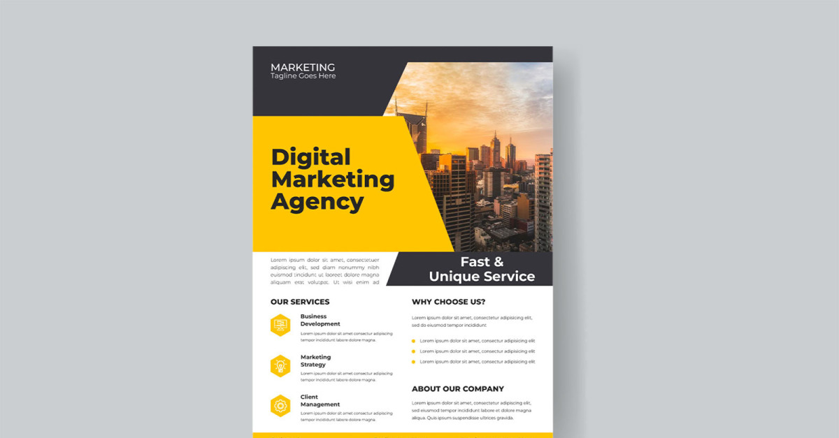 Modern Business Succession Planning Marketing Flyer