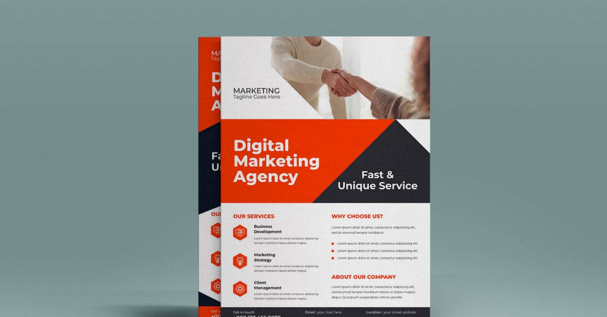 Modern Business Trade Show Exhibition Marketing Flyer