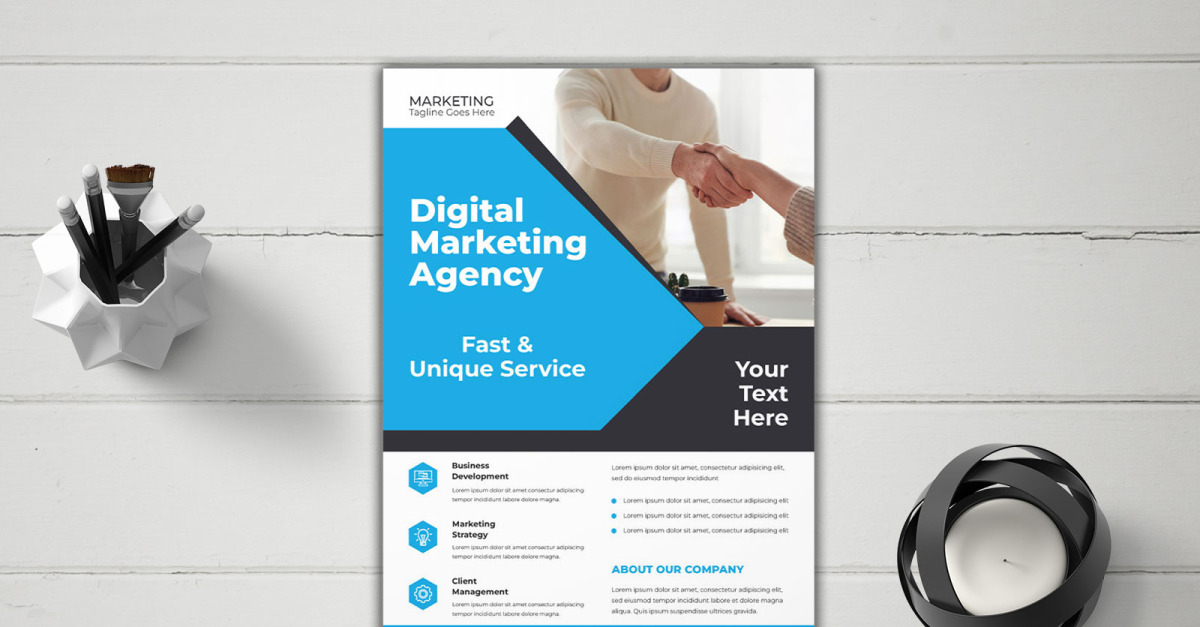 Modern Corporate Charity Event Marketing Flyer