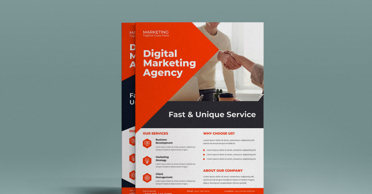 Modern Digital Transformation Seminar Marketing Flyer
