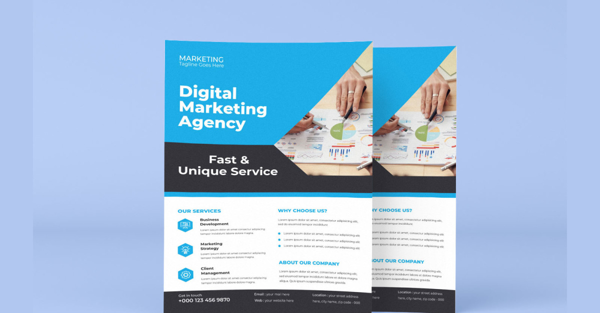 Modern Restaurant Grand Opening Marketing Flyer