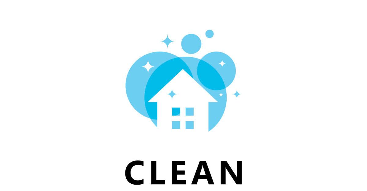 Clean and wash creative symbols company cleaning services graphic design V2