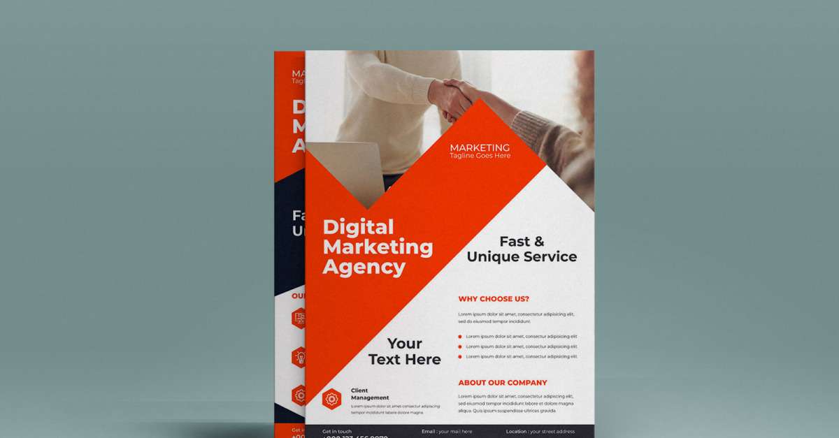 Modern Leadership Development Program Marketing Flyer