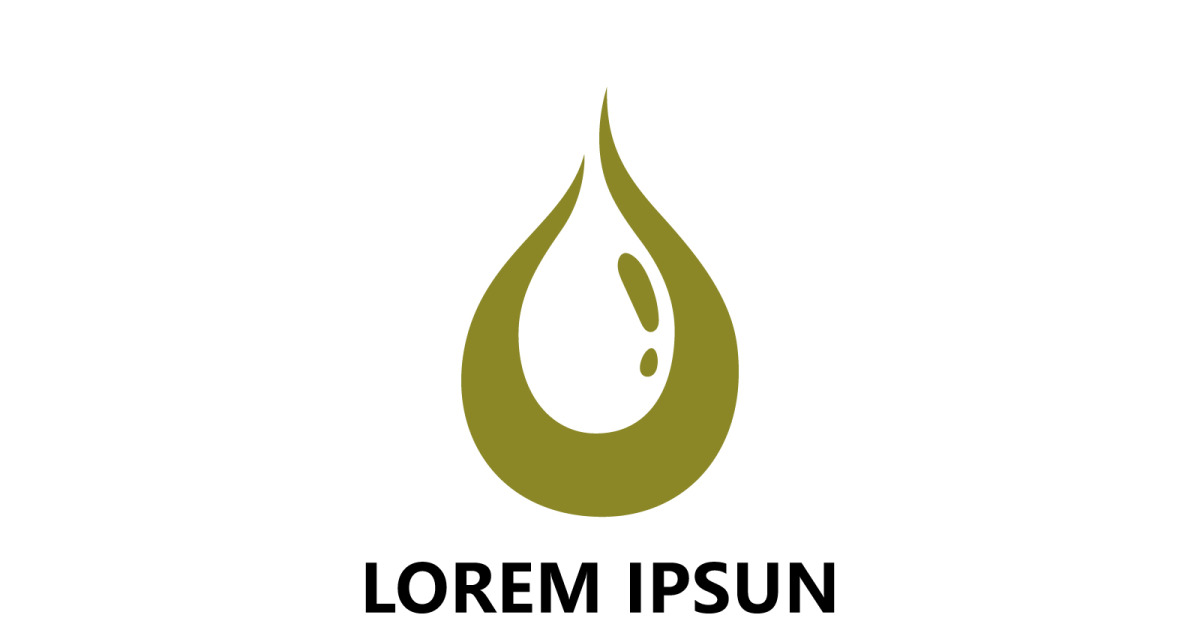 Zeytin logo simgesi ve zeytinyağı logo şablonu vektör V2