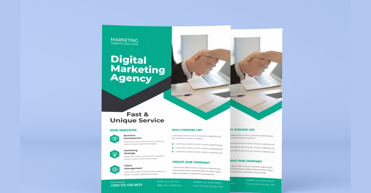 Business Franchise Opportunities Marketing Flyer Vector Layout