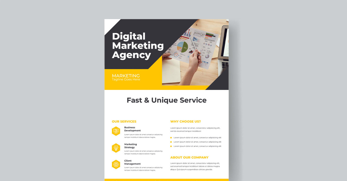 Corporate Governance Seminar Marketing Flyer Vector Layout