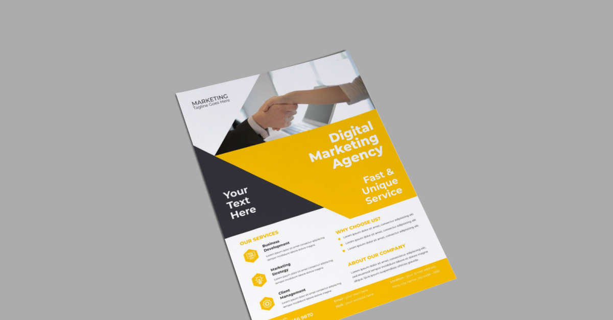 Modern Digital Marketing Agency Business Dispute Resolution Services Flyer