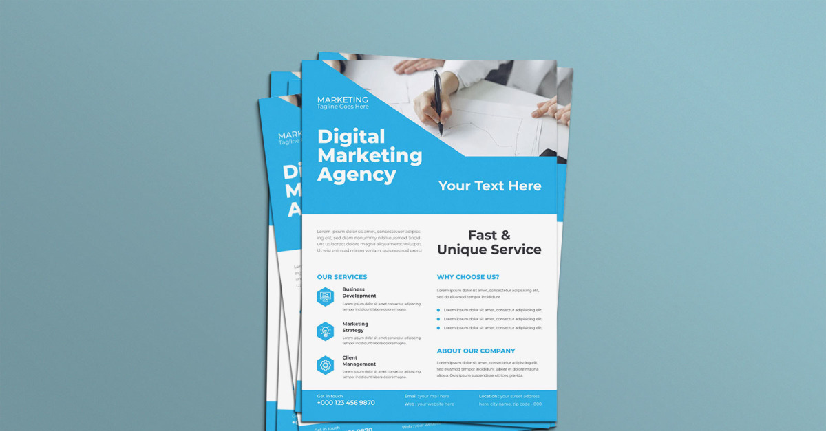 Modern Digital Marketing Agency Transformation Seminar Flyer