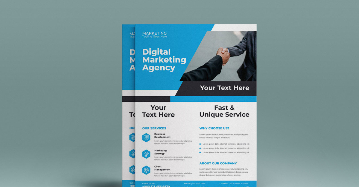 Digital Marketing Agency Business Mentorship Program Flyer Vector ...
