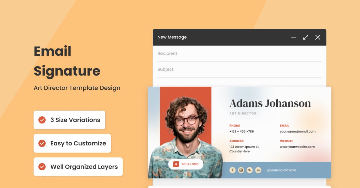 Art Director - Email Signature Template V2 - TemplateMonster
