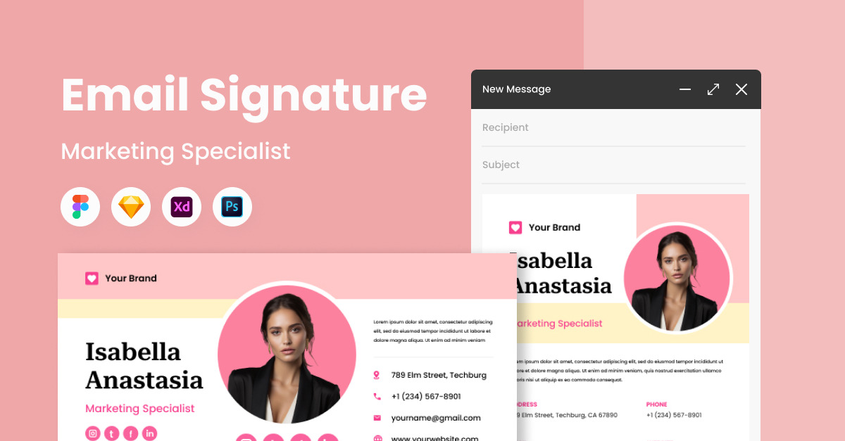 Marketing Specialist - Email Signature Template V6