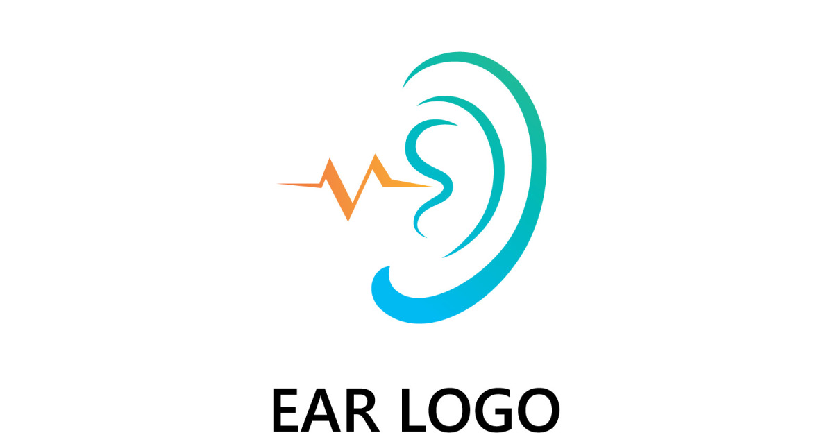 Oído, oído logo icono vector diseño V2 - TemplateMonster